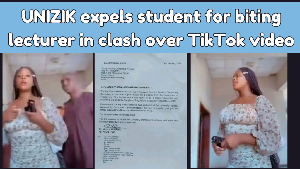 UNIZIK Expels Female Student Over Assault on Lecturer – AI Discoveries