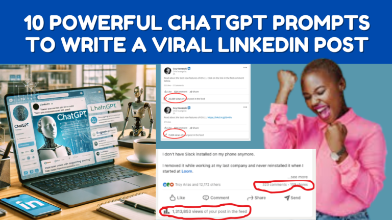 10 Powerful ChatGPT Prompts to Write a Viral LinkedIn Post – AI Discoveries
