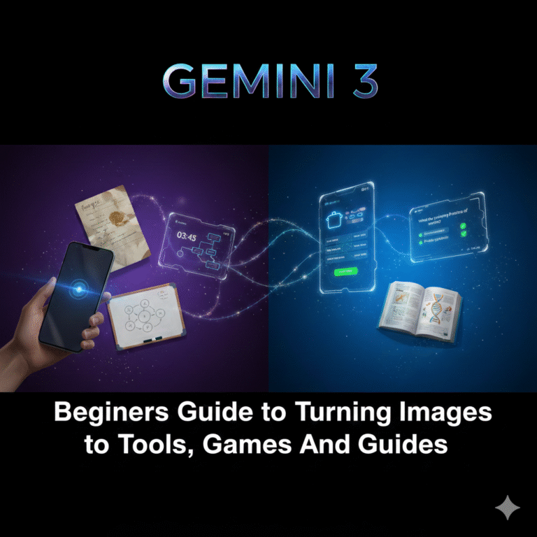 The Beginner’s Guide to Gemini 3: Turn Images Into Tools, Games And ...